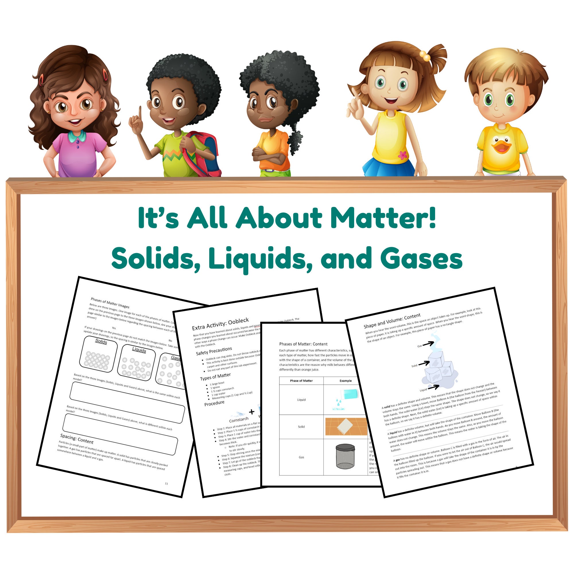 Science Unit Study: Solids, Liquids and Gases | States of Matter ...