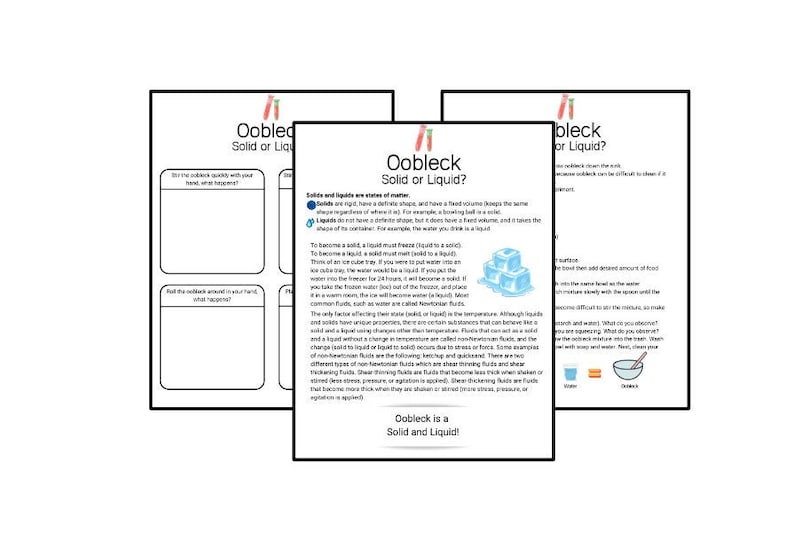 Science Experiment: Oobleck | Solids and Liquids | Elementary Science ...