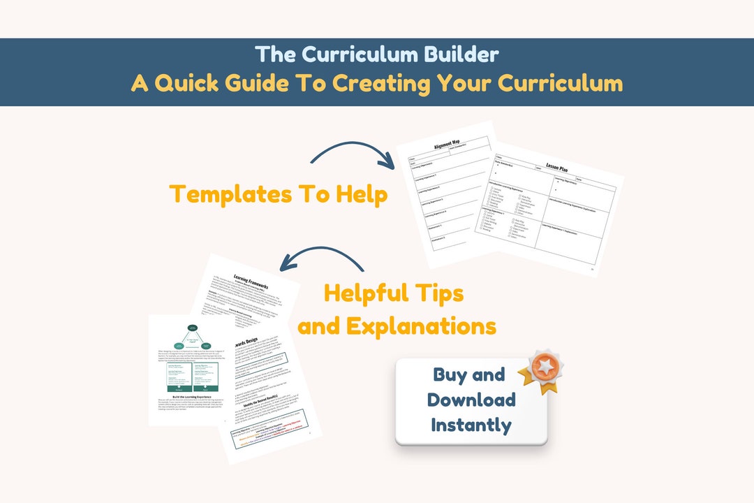 The Curriculum Builder: A Quick Guide to Creating Your - Etsy