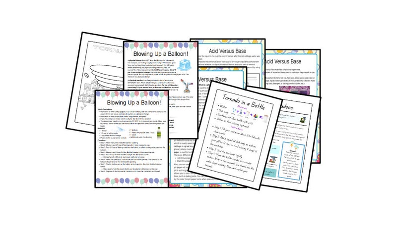 Scientific Method and Ten Experiments Elementary Science Science ...
