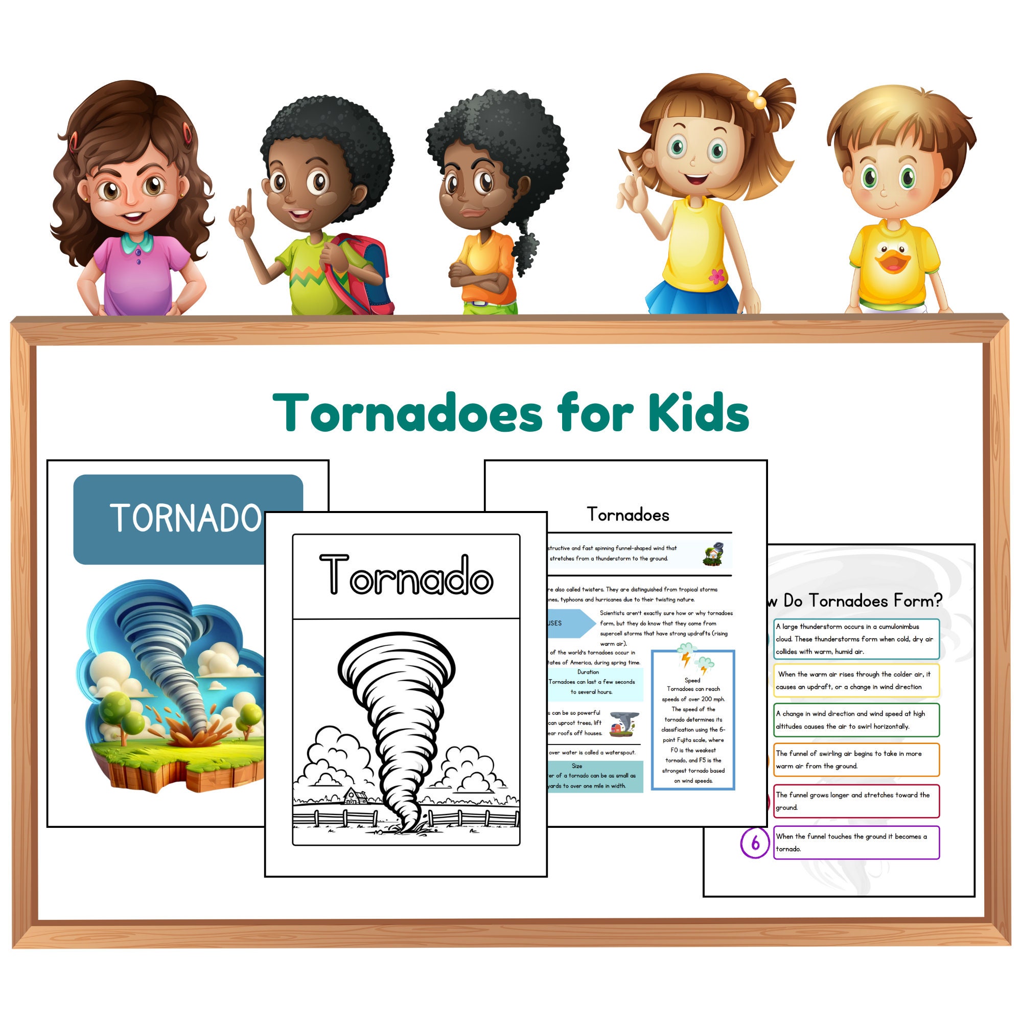 Tornado Science Unit Study | Kids' Experiment (digital Download) - Etsy