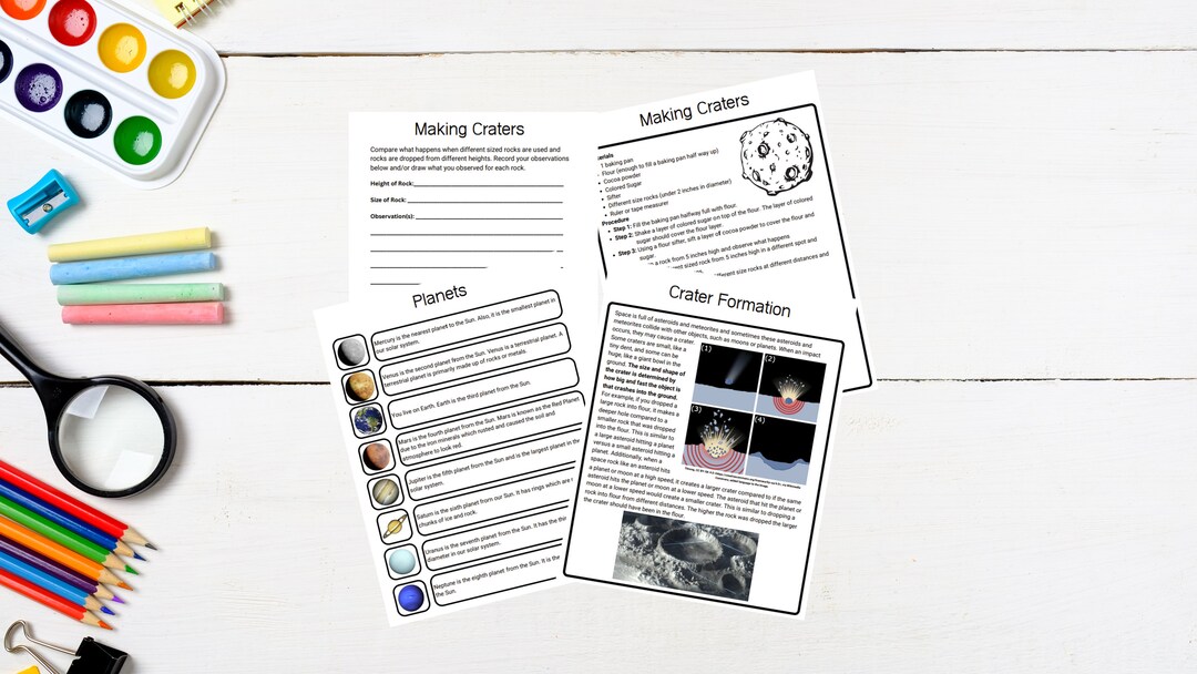 Science Experiment: Making Craters | Solar System | Asteroids ...