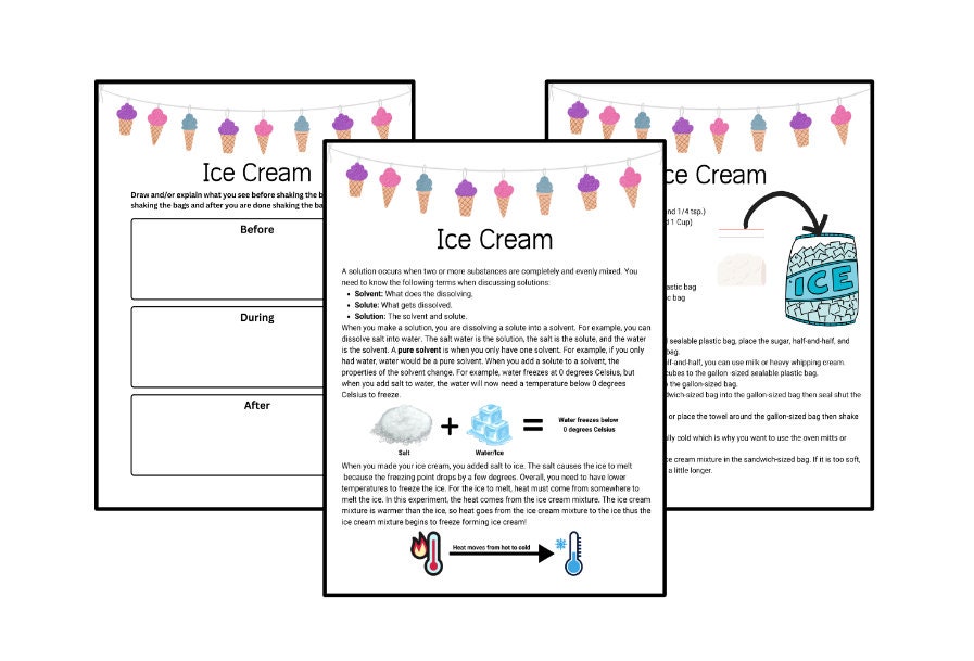 Science Experiment: Ice Cream | Recipe for Ice Cream| Fun Kids Activity | Elementary Science ...