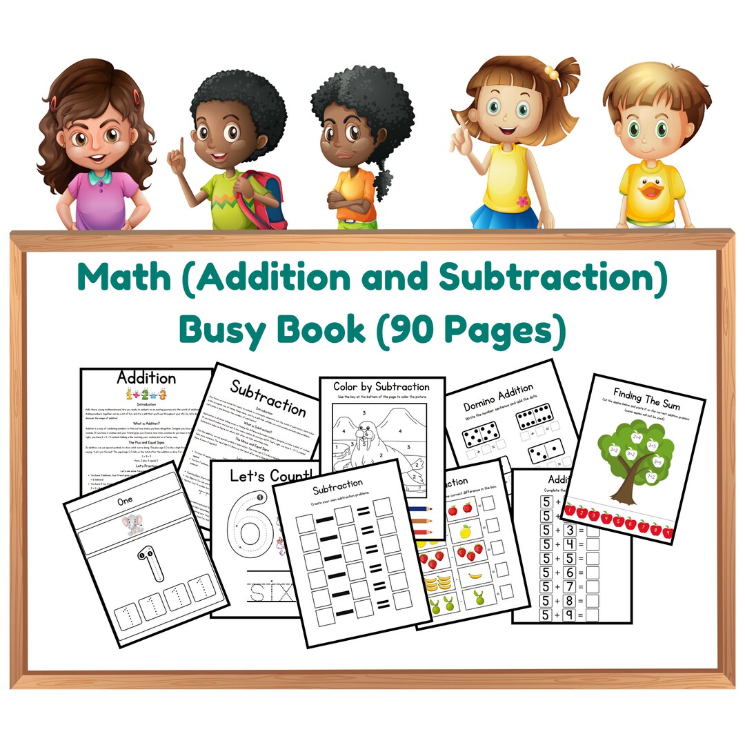Math Busy Book | Addition | Subtraction | Numbers | Preschool Math ...
