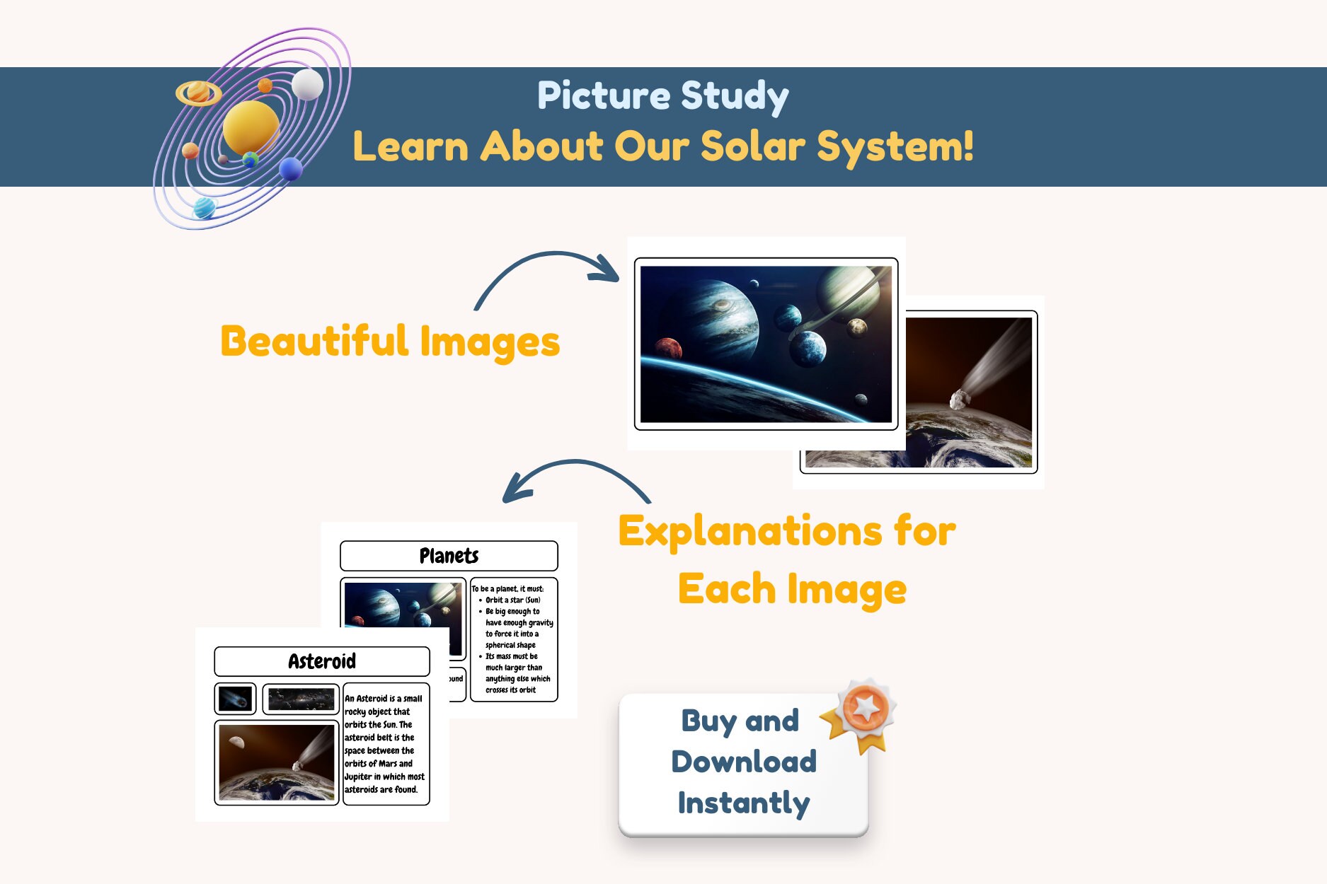 Picture Study: Our Solar System | Planets, Galaxy, Stars, Constellation ...