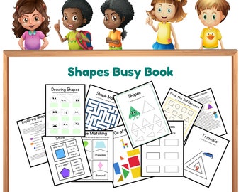 Shapes Busy Book | 2D Shapes | 3D Shapes | Shapes Worksheet ...