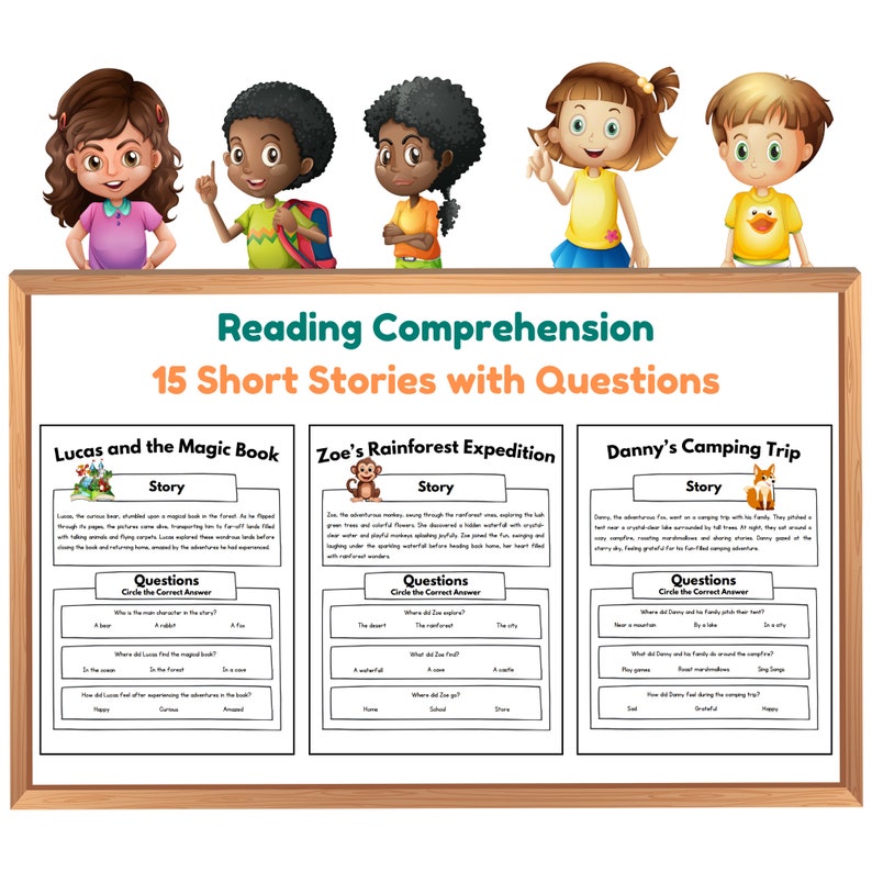 Reading Comprehension | Kindergarten | First Grade | Short Stories ...