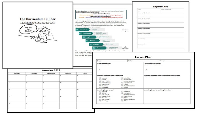 The Curriculum Builder: A Quick Guide to Creating Your - Etsy