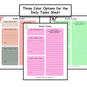 Printable Calendar, SMART Goals Document and Task List | Set Goals and ...