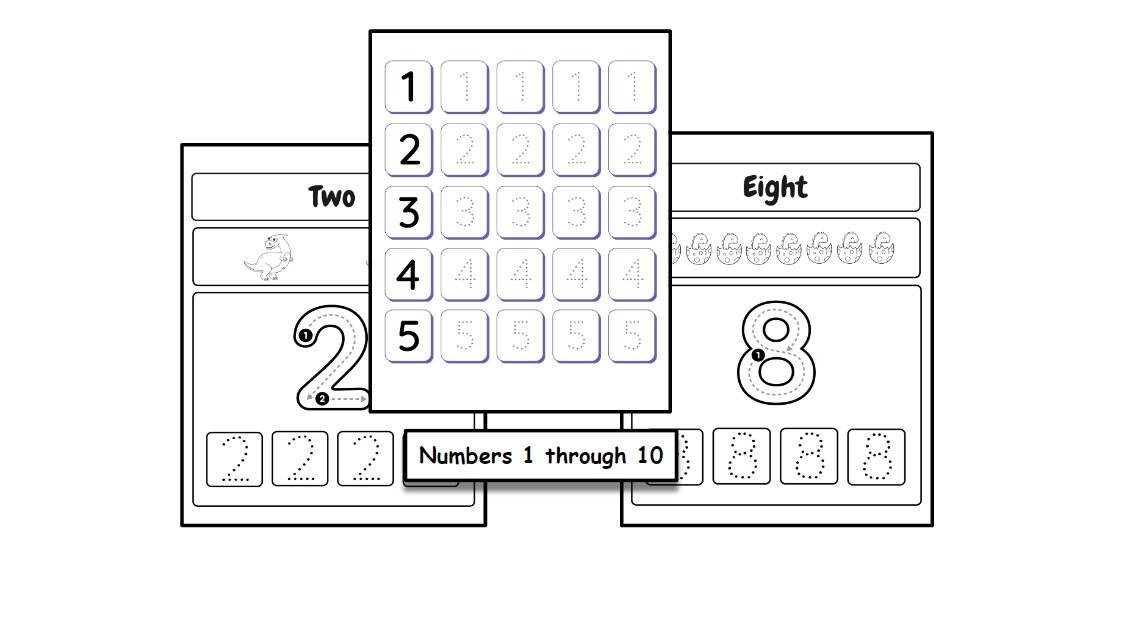 Writing Practice With Dinosaurs| Alphabet| Numbers| Handwriting ...