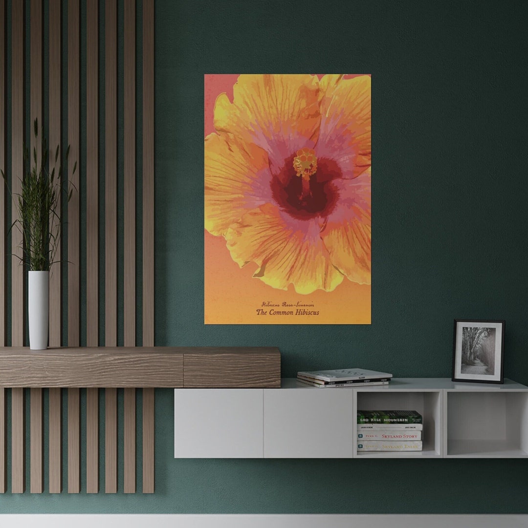 Hibiscus Flower Satin Posters (300gsm) | Physical Print - Etsy