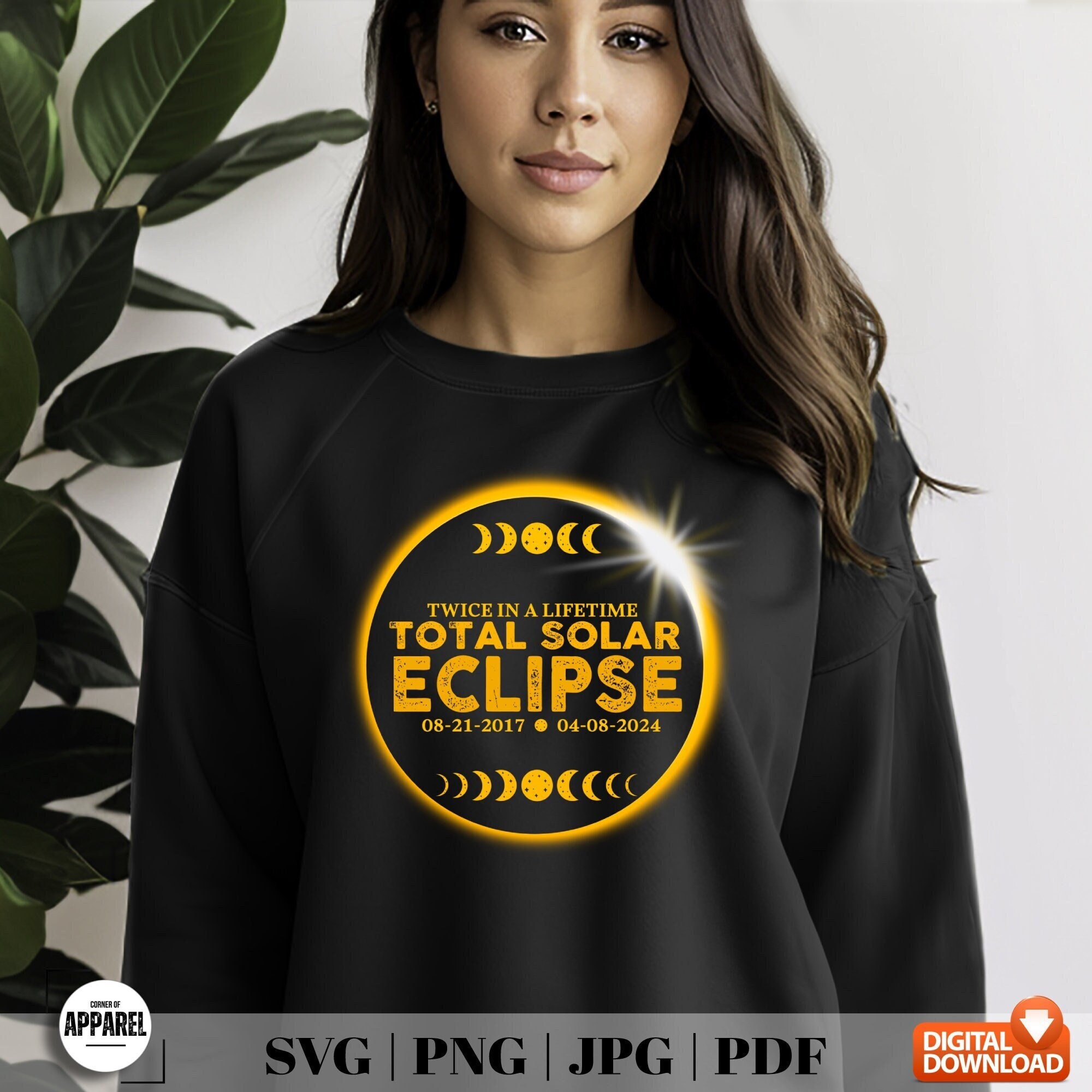 Total Solar Eclipse 2024 Svg,2024 Total Solar Eclipse April 8 Svg Png ...