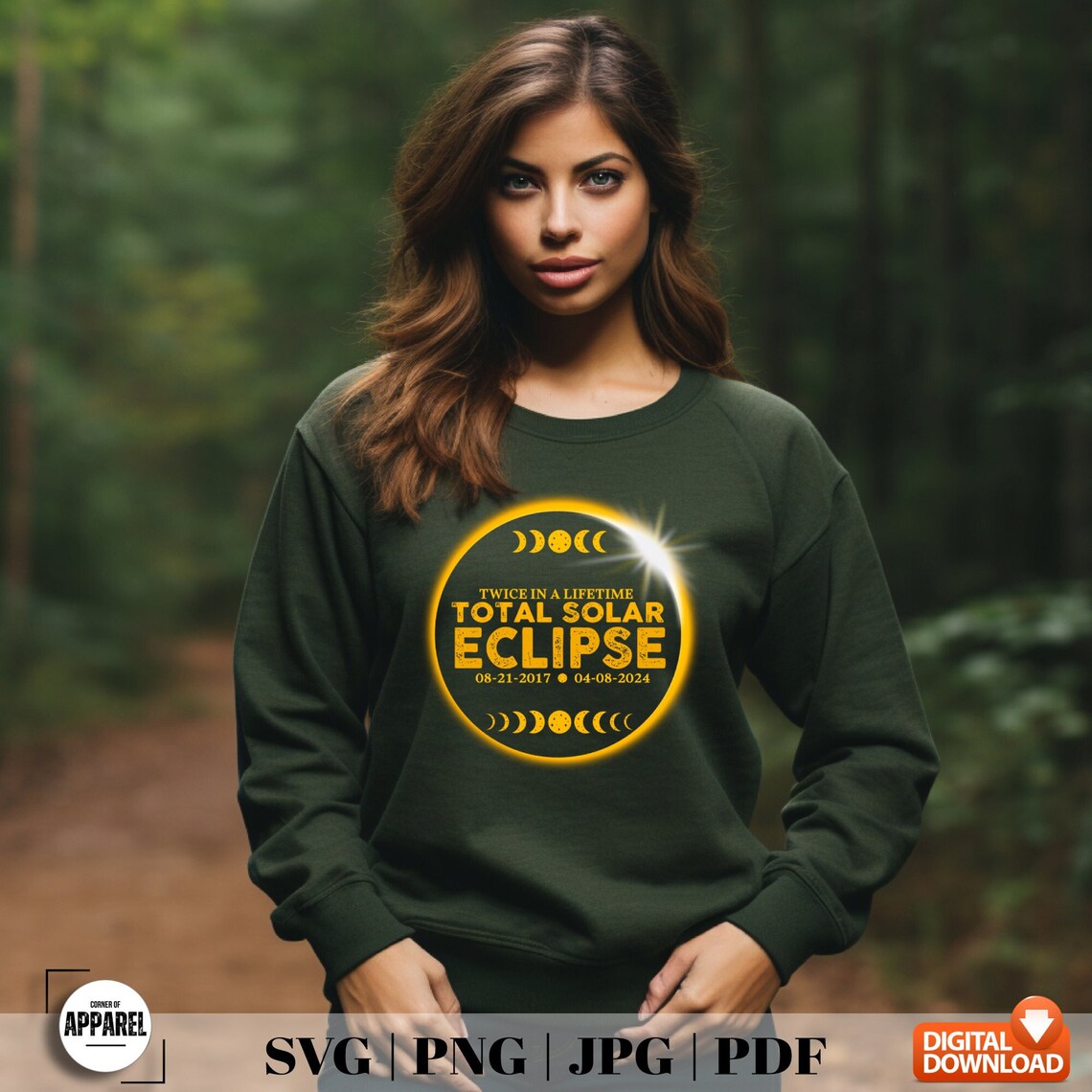 Total Solar Eclipse 2024 Svg,2024 Total Solar Eclipse April 8 Svg Png ...