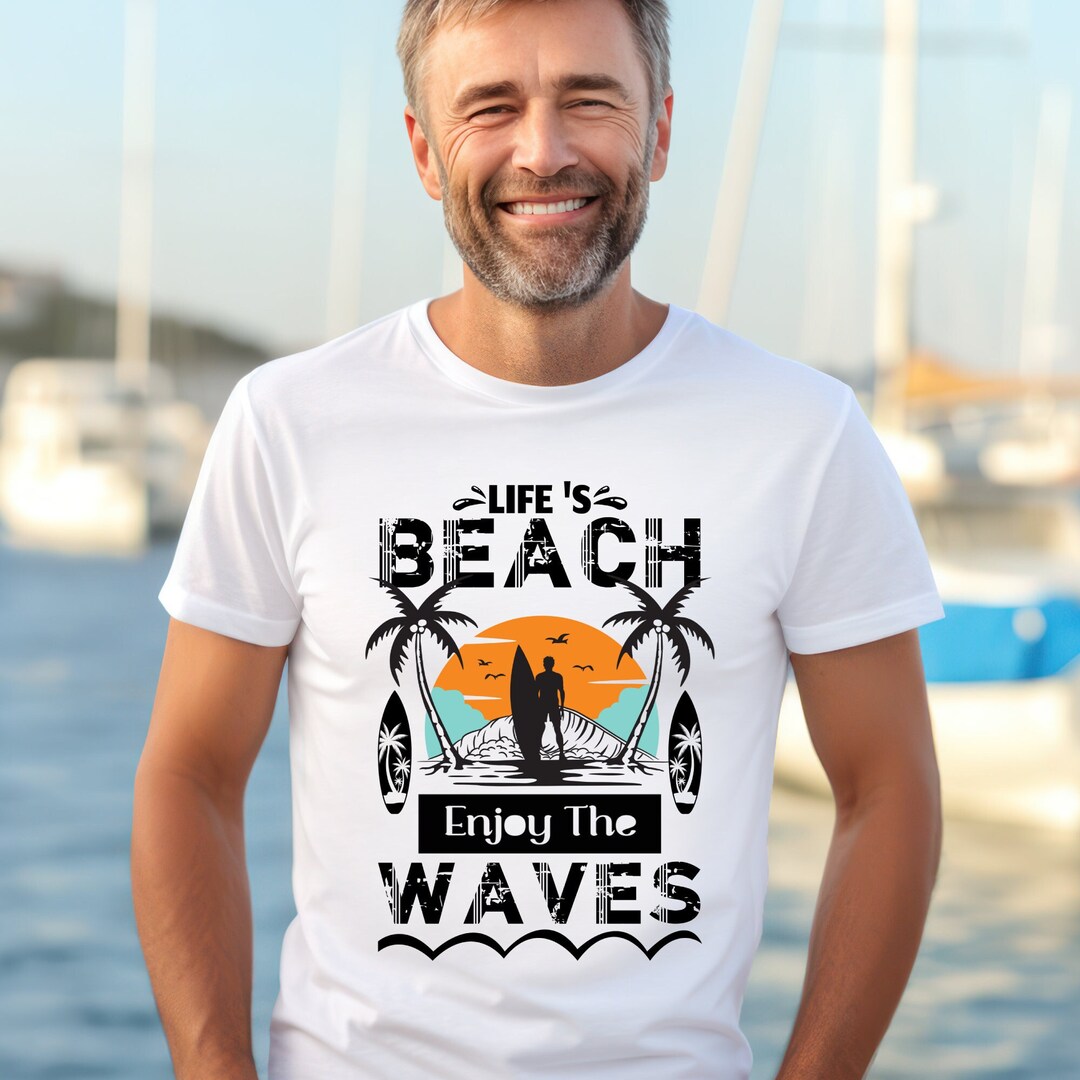 Life is a Beach Enjoy the Waves Svg,beach Print and Cut Svg Files ...