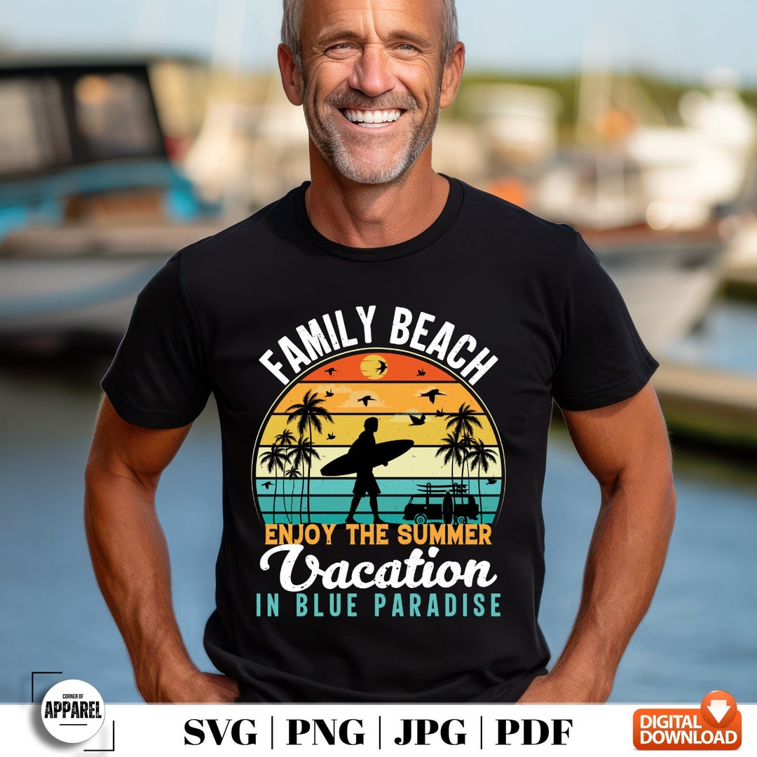 Family Beach Vacation SVG: Summer Paradise Design (digital Download) - Etsy