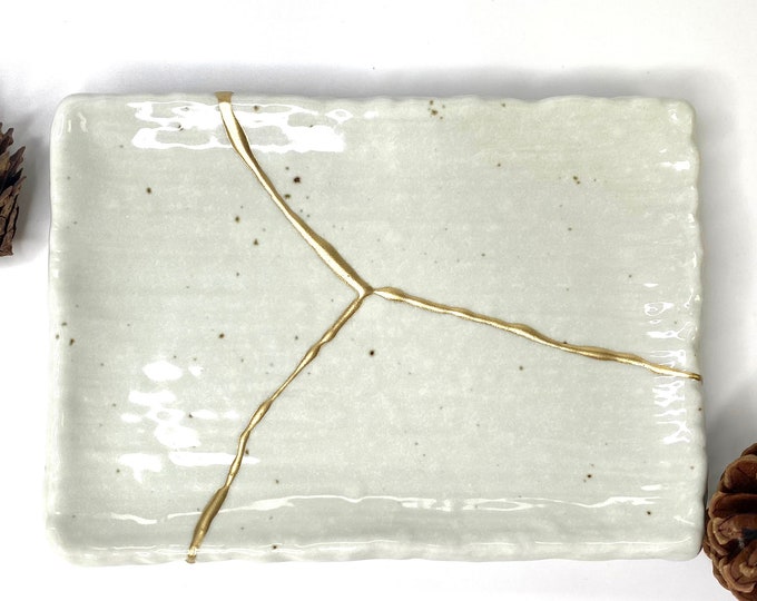 DAINTY NECKLACE KINTSUGI Japanese Art Deco Jewelry Handmade Unique ...