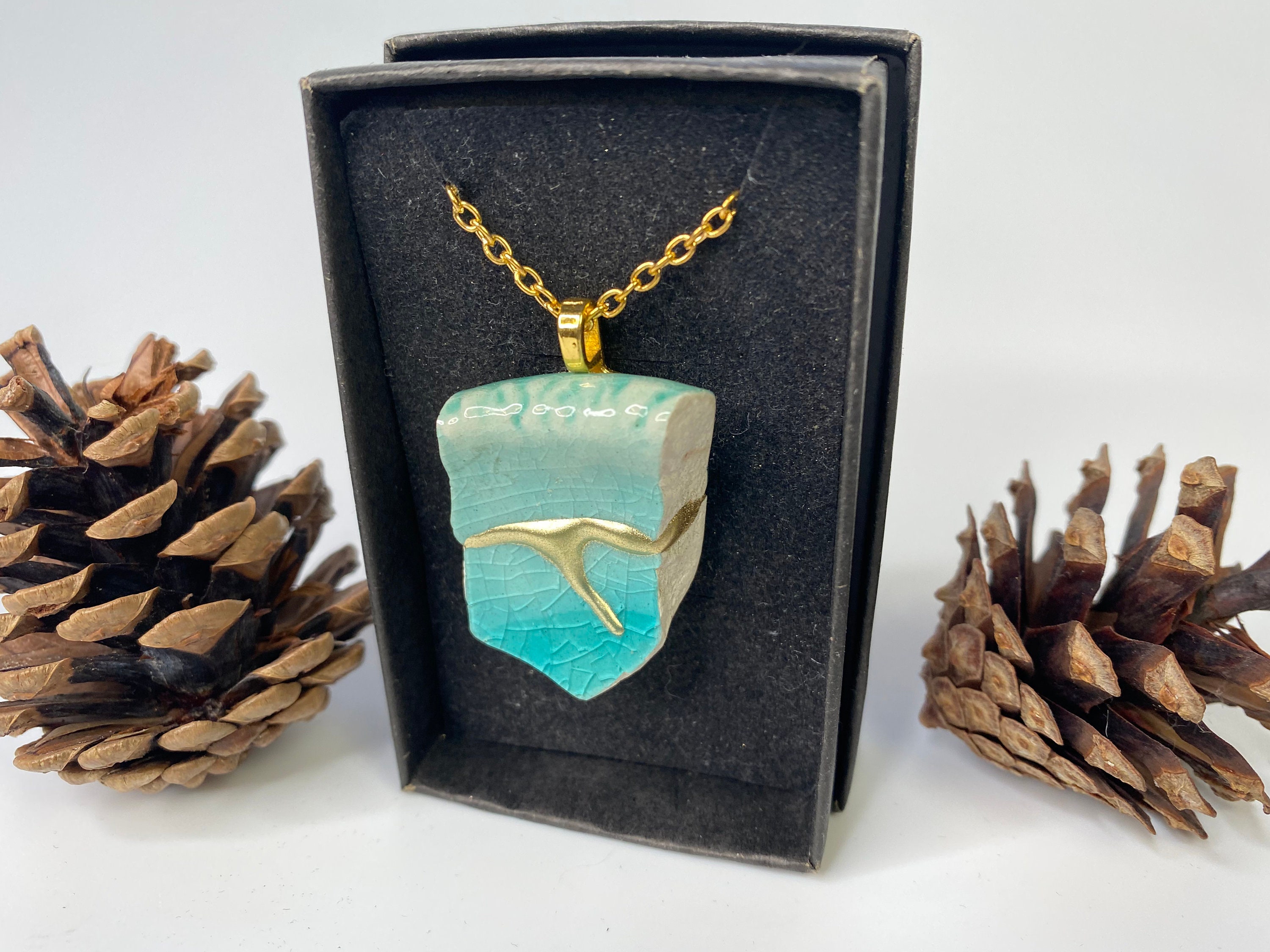 Kinboru - Kintsugi Necklace Japanese Art - Etsy