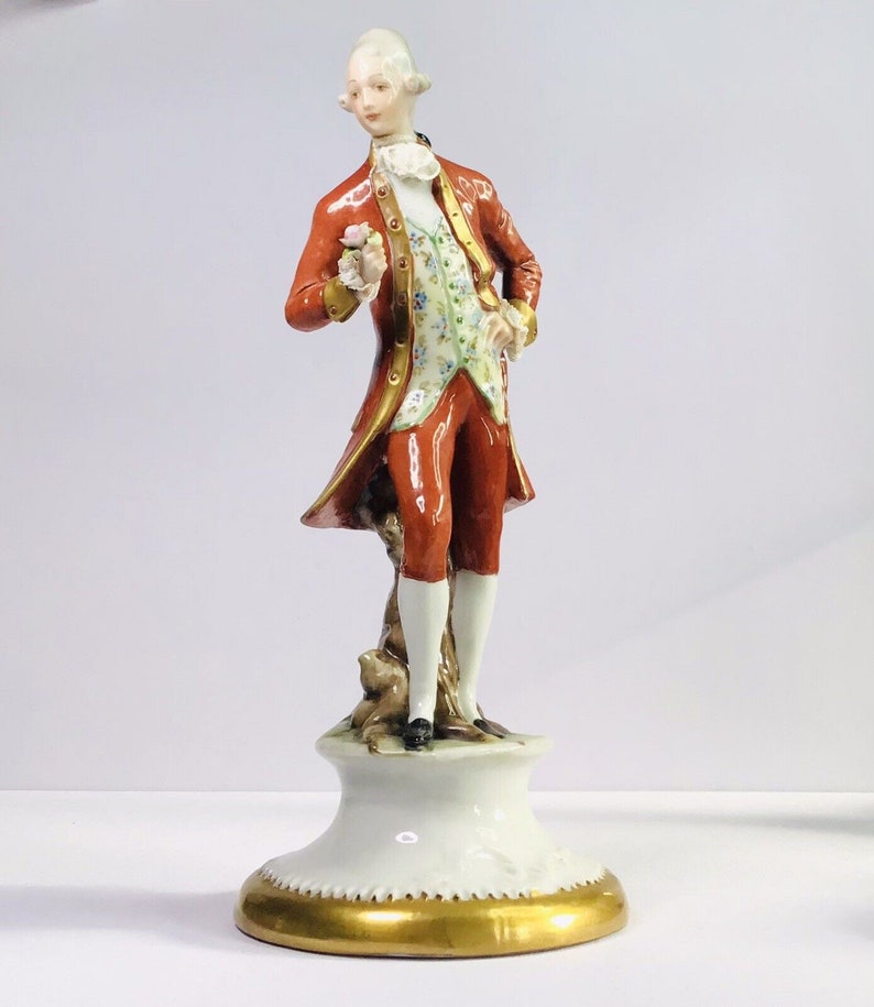 Vintage CAPODIMONTE Italian Fine Porcelain Regency Man / Dandy - Etsy