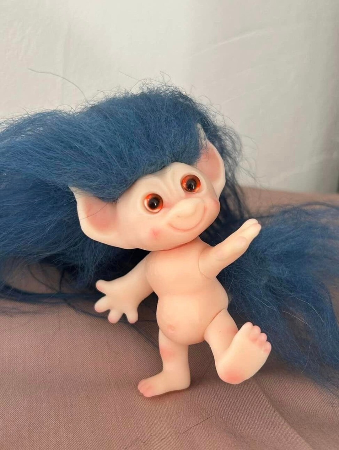 Tailed Retro Troll Elf Pixie Gnome Doll Jointed Ooak Art - Etsy