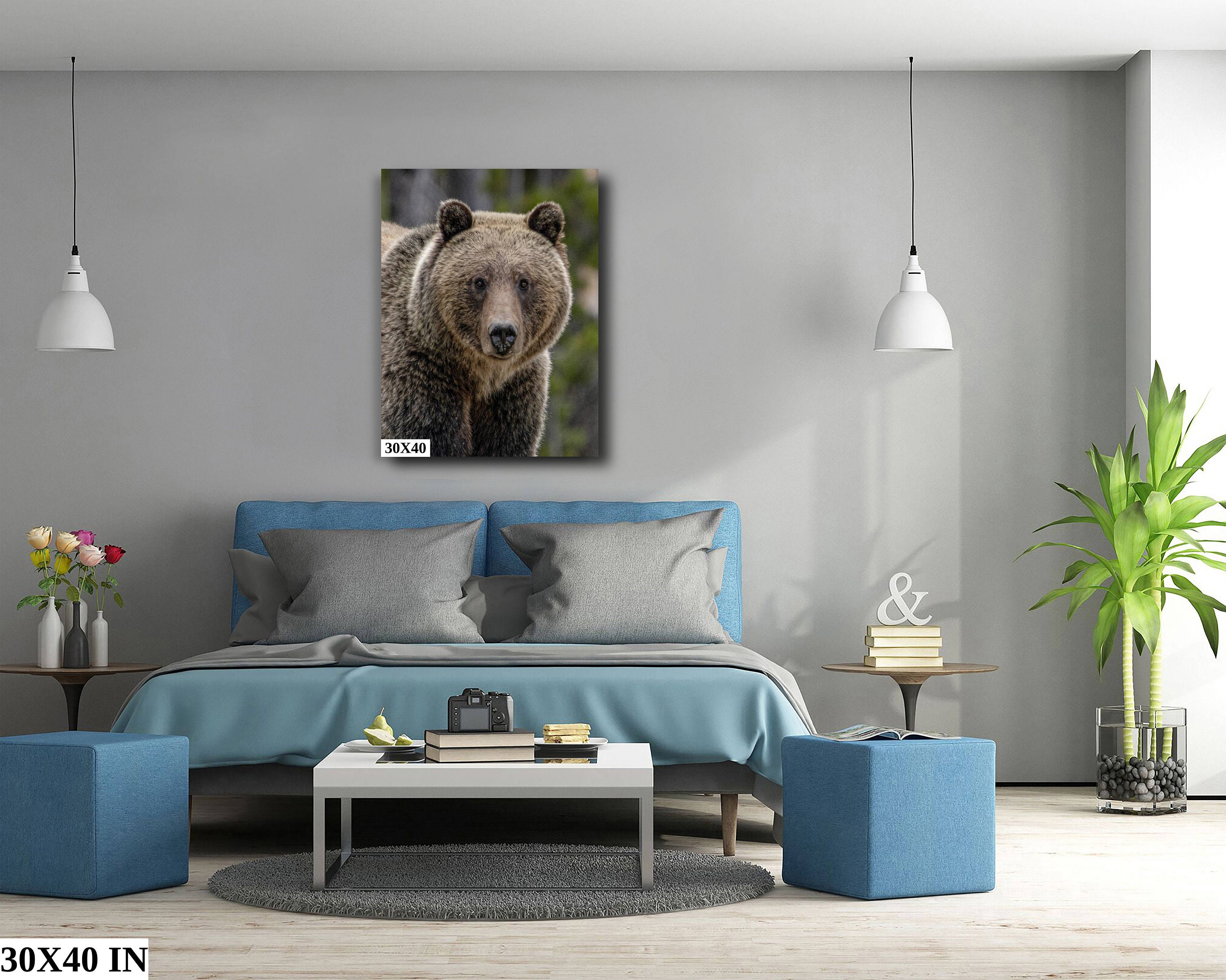 Grizzly Bear in Yellowstone National Park, Wall Hanging, Metal Print ...