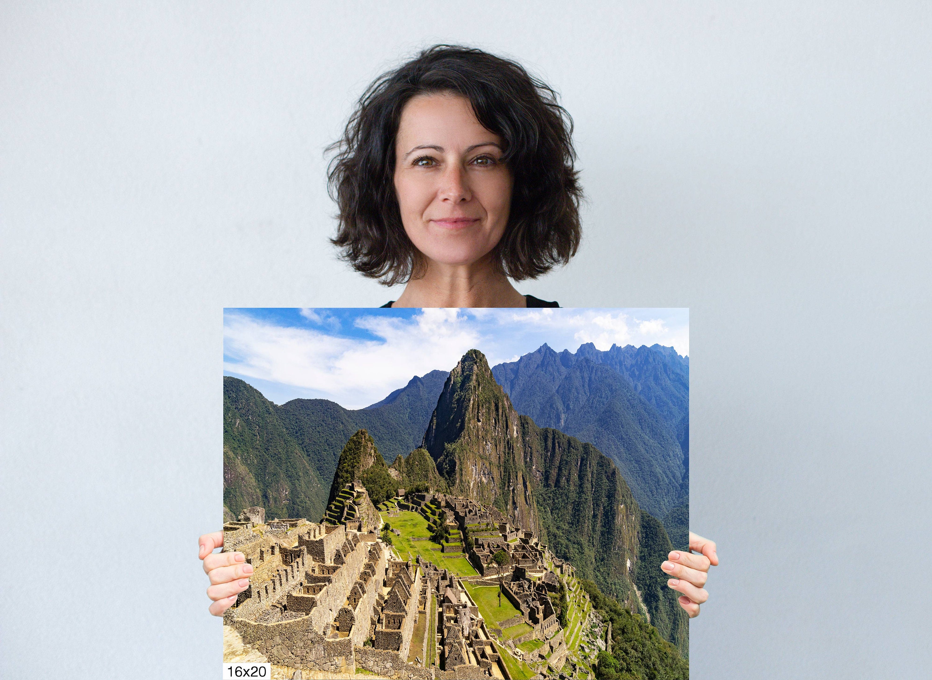 Machu Picchu Landmark in Peru 7 Wonders of the World Canvas Metal Print ...