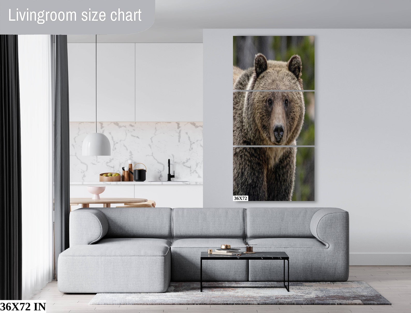 Grizzly Bear in Yellowstone National Park, Wall Hanging, Metal Print ...