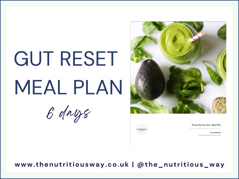 Gut Reset Meal Plan | 6 Days | Immune System Boost | Elevate Your Gut ...