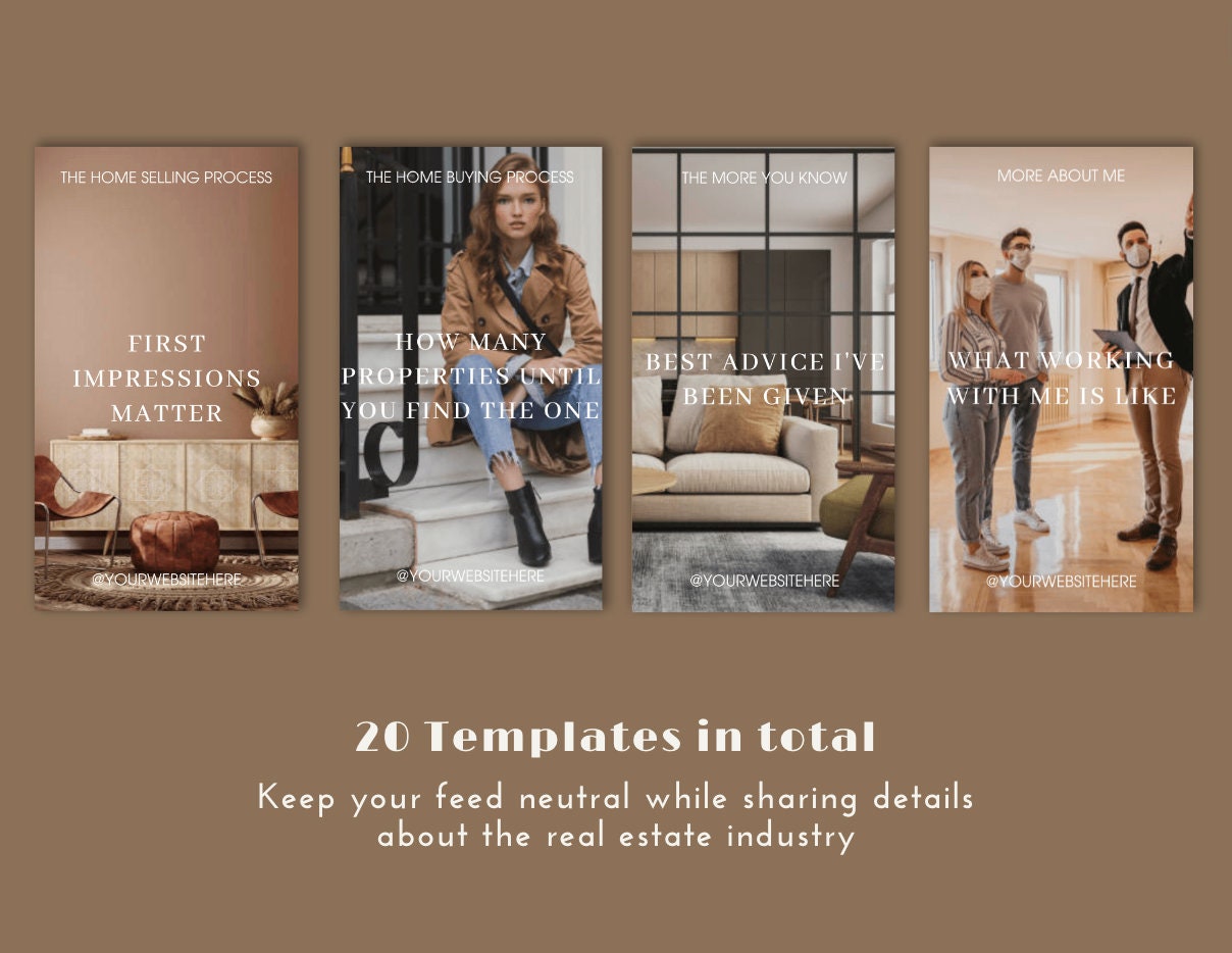 20 Real Estate Instagram Reels Branded Realtor Reel Covers - Etsy