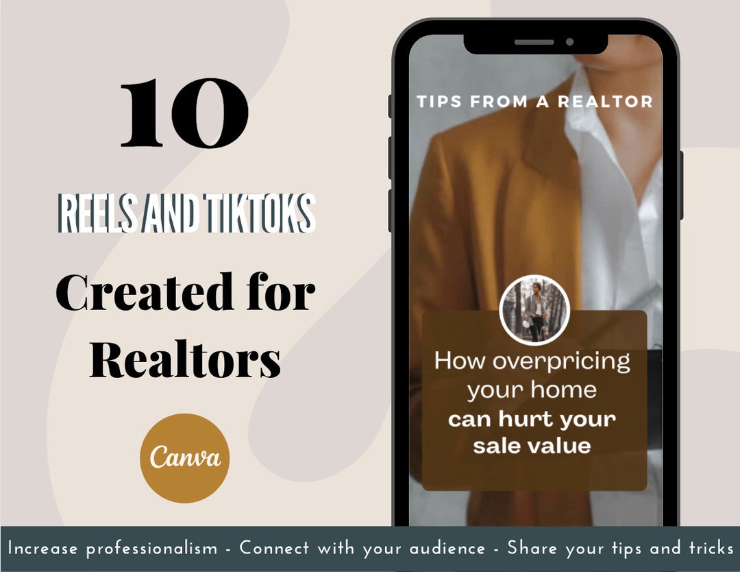 10 Realtor Instagram Reels and Tiktok Videos Ready to Post - Etsy