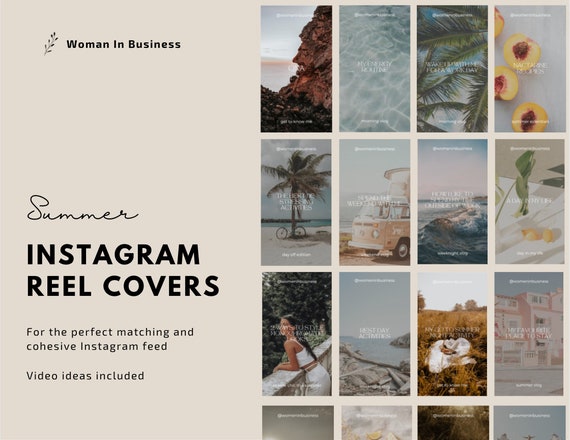 25 Summer Instagram Reel Covers Customizable Canva Templates - Etsy