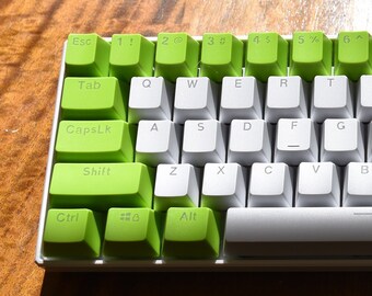 Green White Keycaps - Etsy