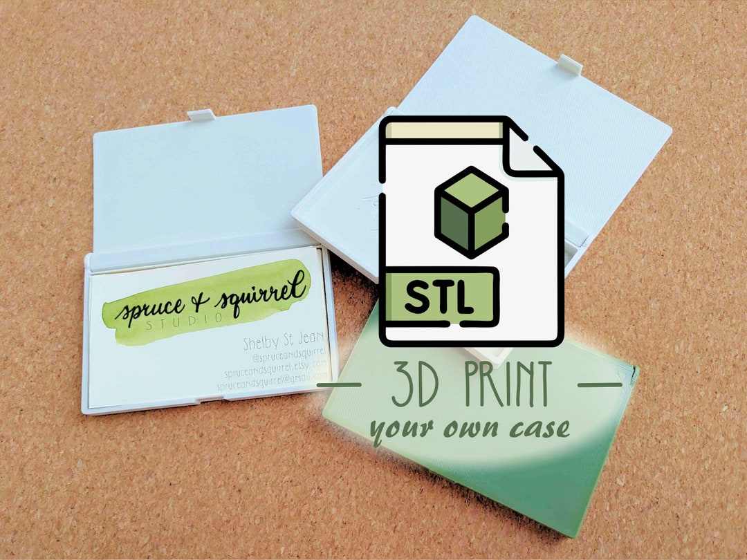 DIGITAL Business Card Case- STL to 3D Print Your Own! - Etsy