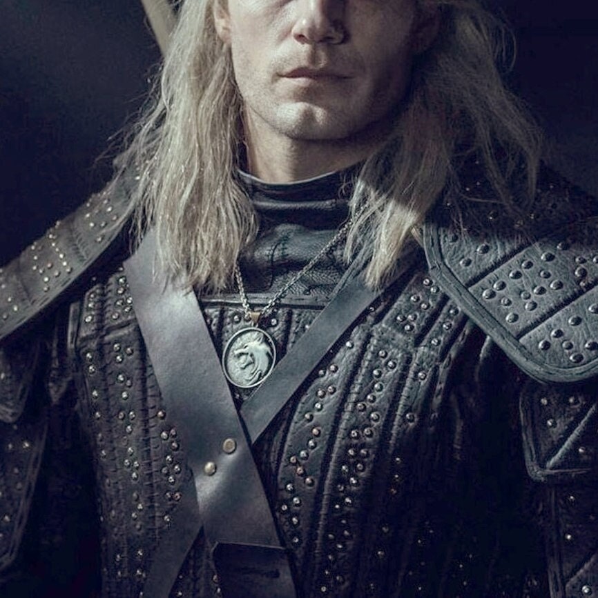 Geralt of Rivia the Witcher Necklace Collar Medallion Chain - Etsy