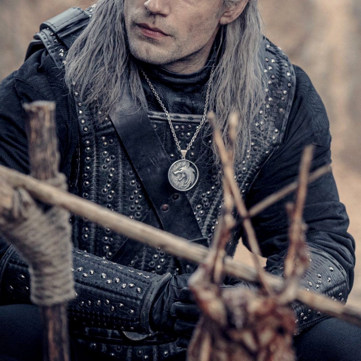 Geralt of Rivia the Witcher Necklace Collar Medallion Chain - Etsy