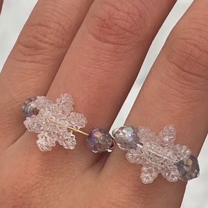 Winter Snowflake Ring - Etsy