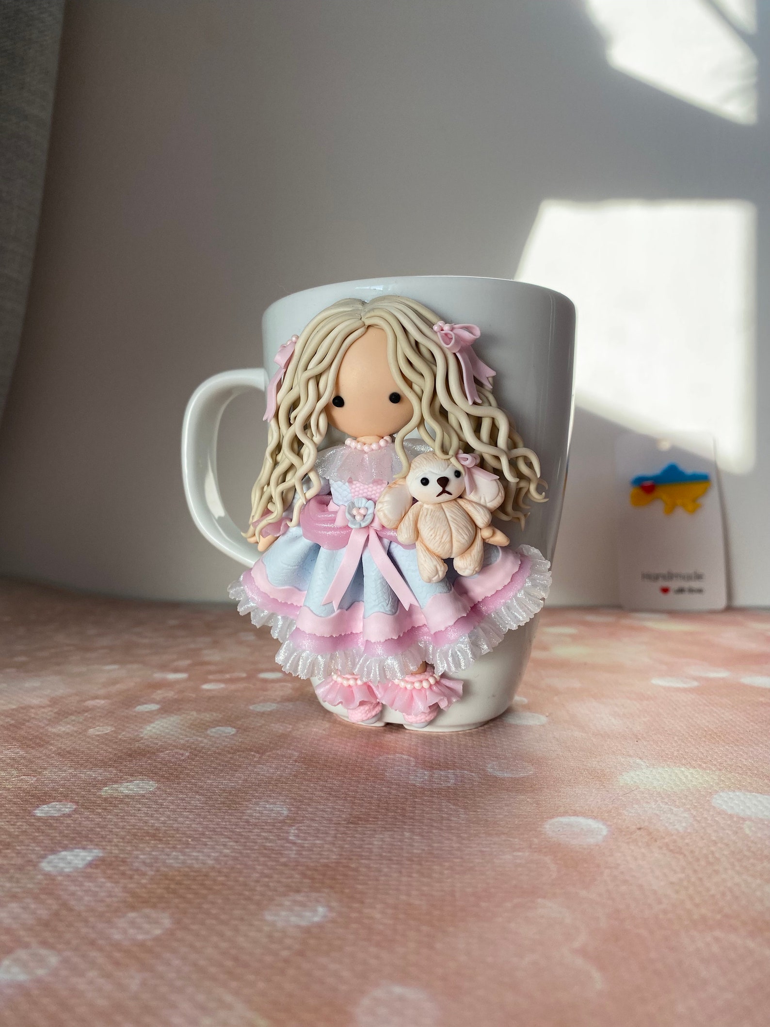 Tasse Artisanale Personnalisée Coffee/tea Cup With Handmade Decor ...
