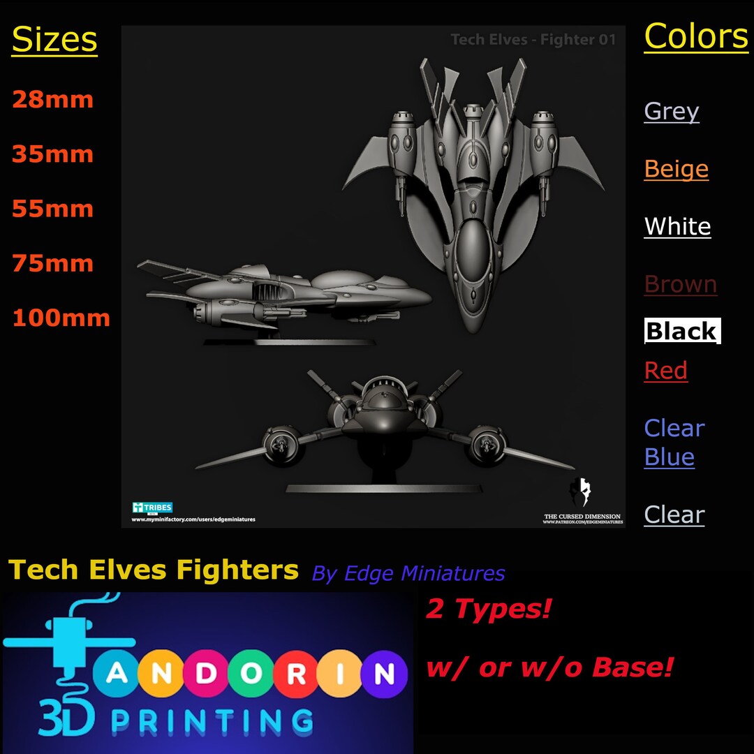 Tech Elves Fighters by Edge Miniatures - Etsy
