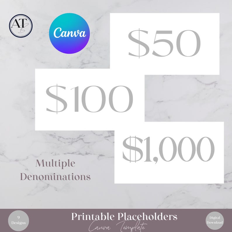 Customizable Canva Template for Cash Envelope Placeholder Slips ...