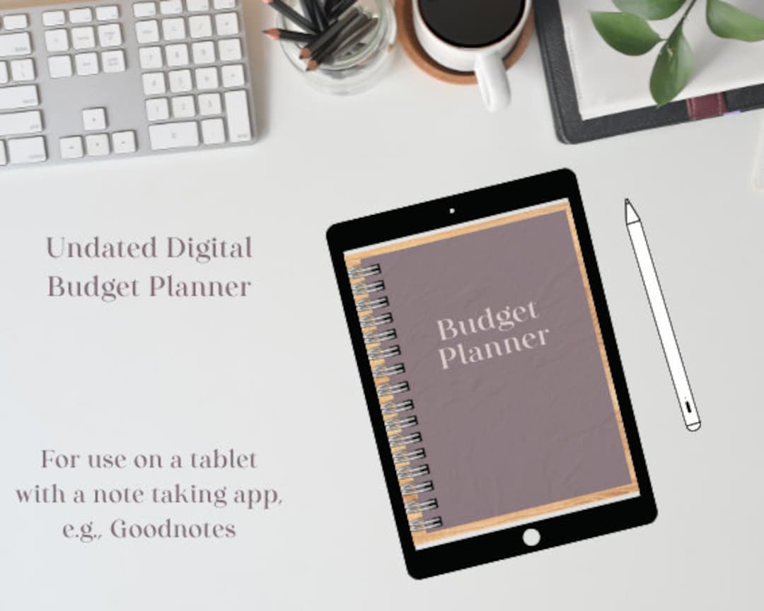 Undated Vertical Digital Budget Planner | 4 Paychecks & 2 Side Hustle ...