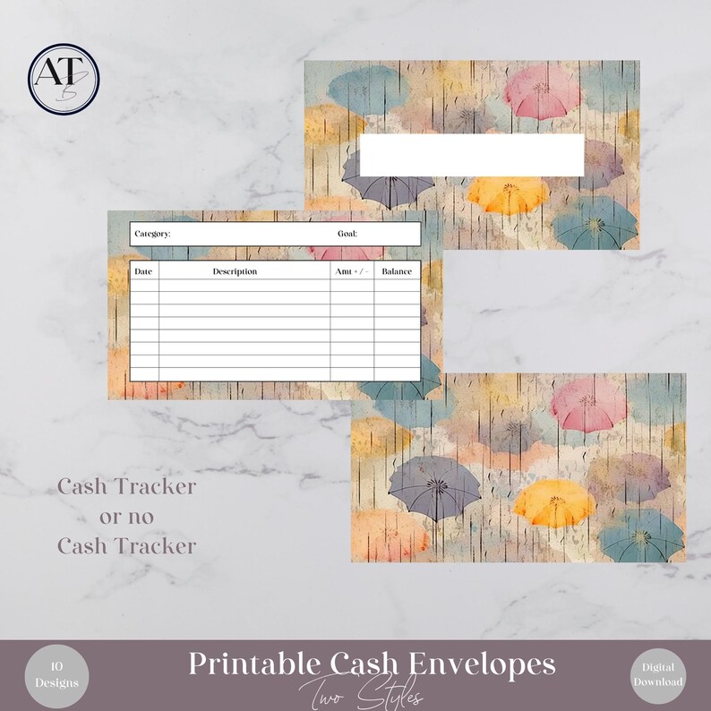 Printable Cash Envelopes, Rain & Radiance Designs (digital Download) - Etsy