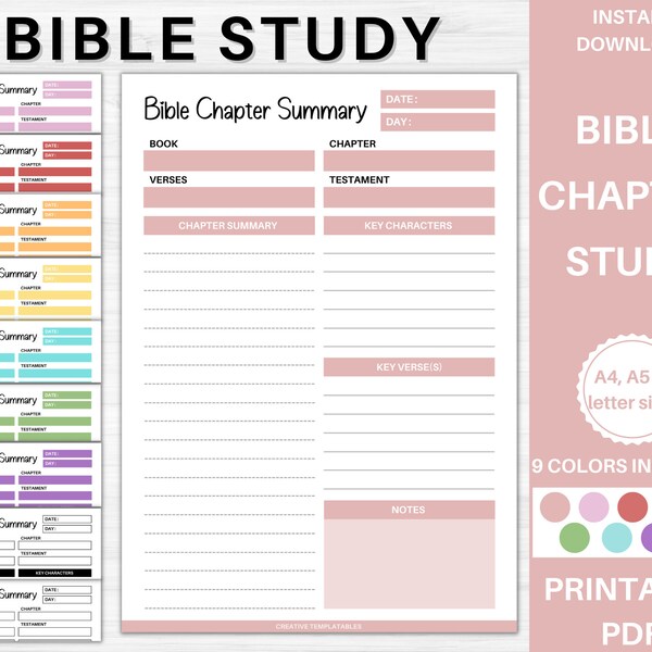 Bible Chapter Mapping - Etsy