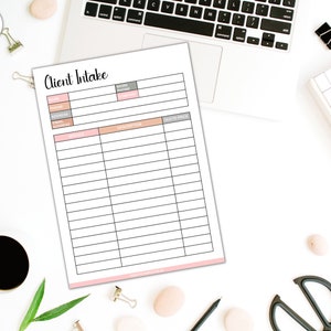 Client Intake Tracker Printable Client Intake Log - Etsy UK