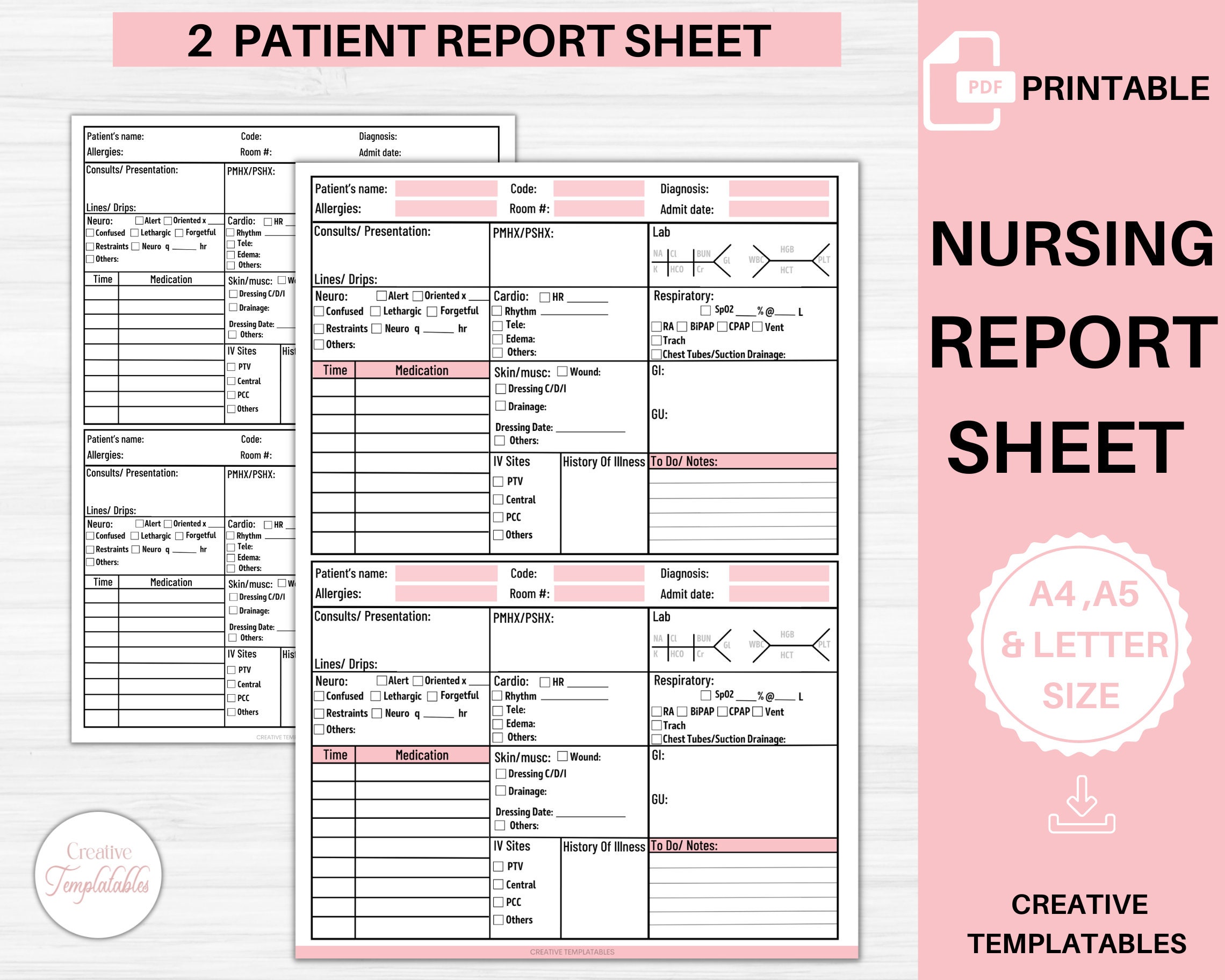 Nurse Report Sheet Nursing Report Sheet Nurse Brain Sheet Etsy Canada nurse-report-sheet-nursing-report-sheet-nurse-brain-sheet-etsy-canada