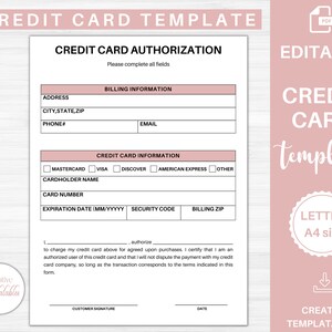 Credit Card Intake - Etsy