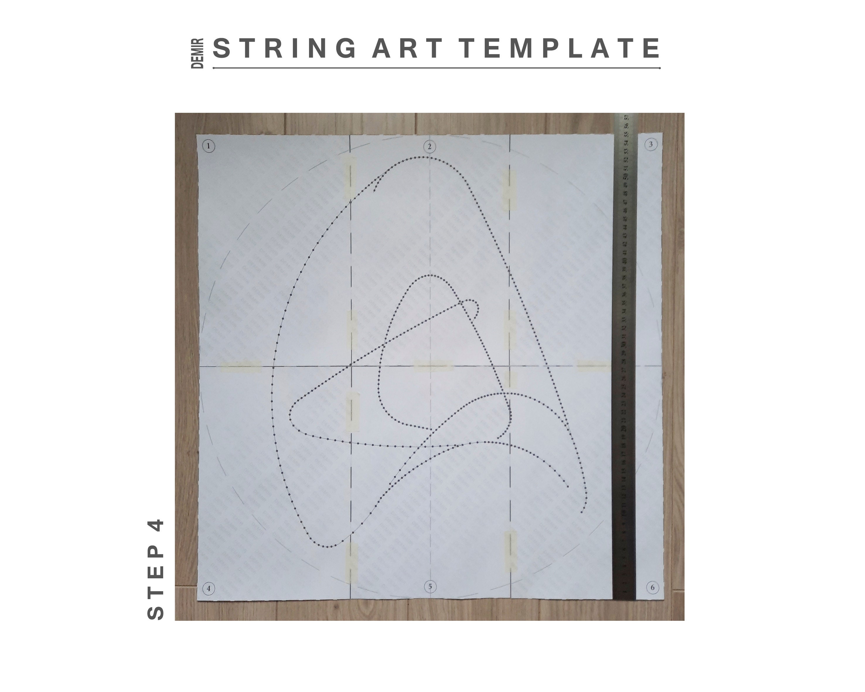 String Art Template Pattern Outline Stencils Scheme - Etsy