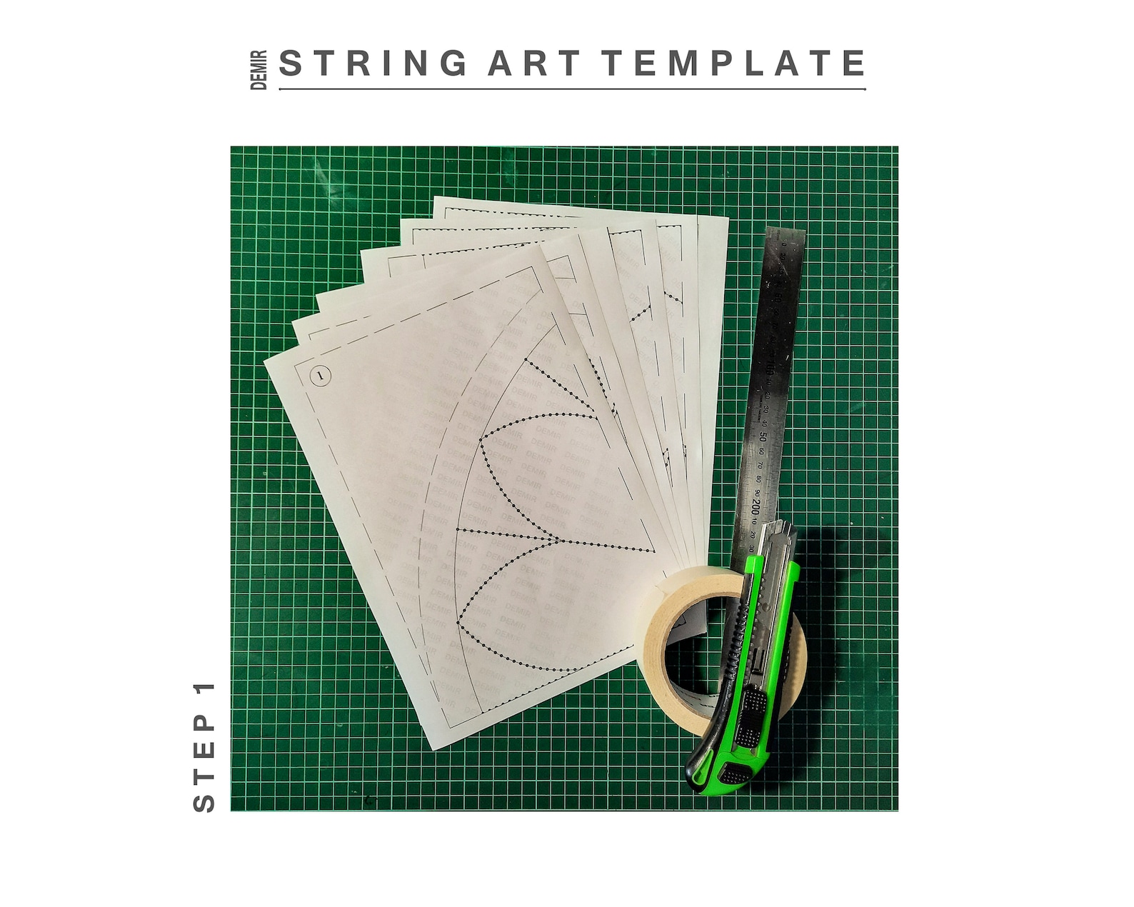 String Art Template | Pattern | Outline | Stencils | Scheme | Sacred ...