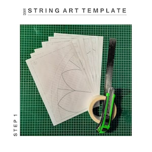 String Art Template | Pattern | Outline | Stencils | Scheme | Sacred ...