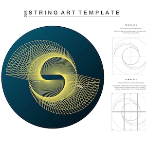 String Art Template | Pattern | Outline | Stencils | Scheme | Sacred ...