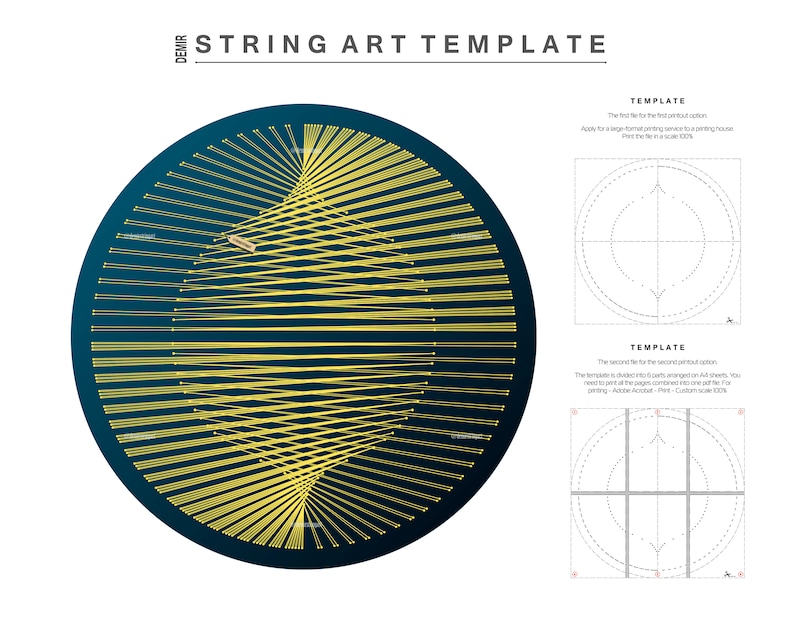 String Art Template Pattern Outline Stencils Scheme Sacred Geometry ...