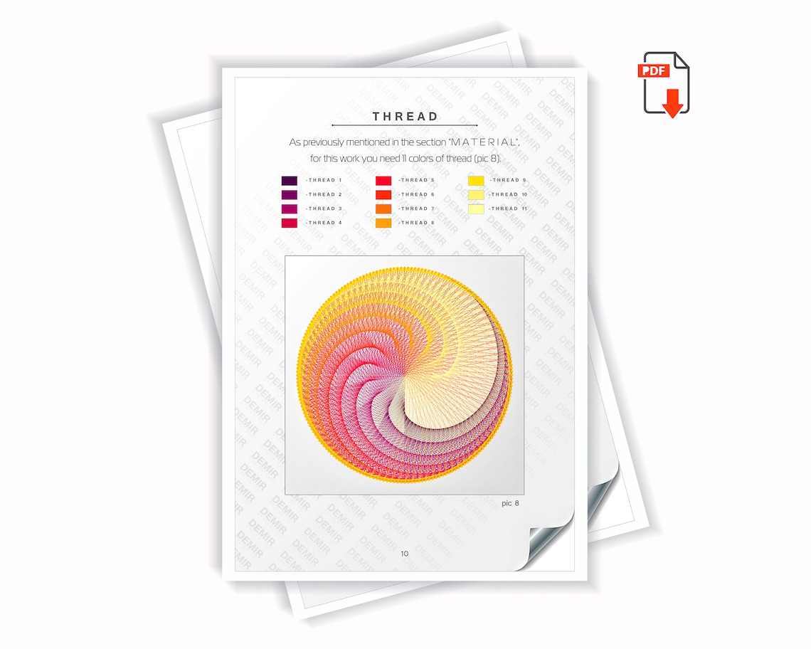 String Art Tutorial Textbook Lesson Template Pattern - Etsy